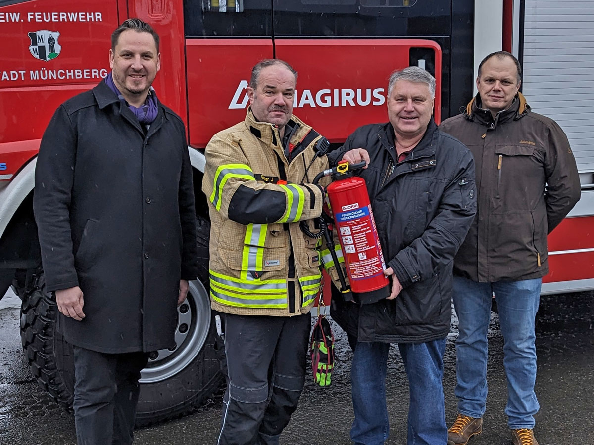 Feuerlöscher für Lithium-Ionen-Akkus / Lithiumbatterien gespendet ...